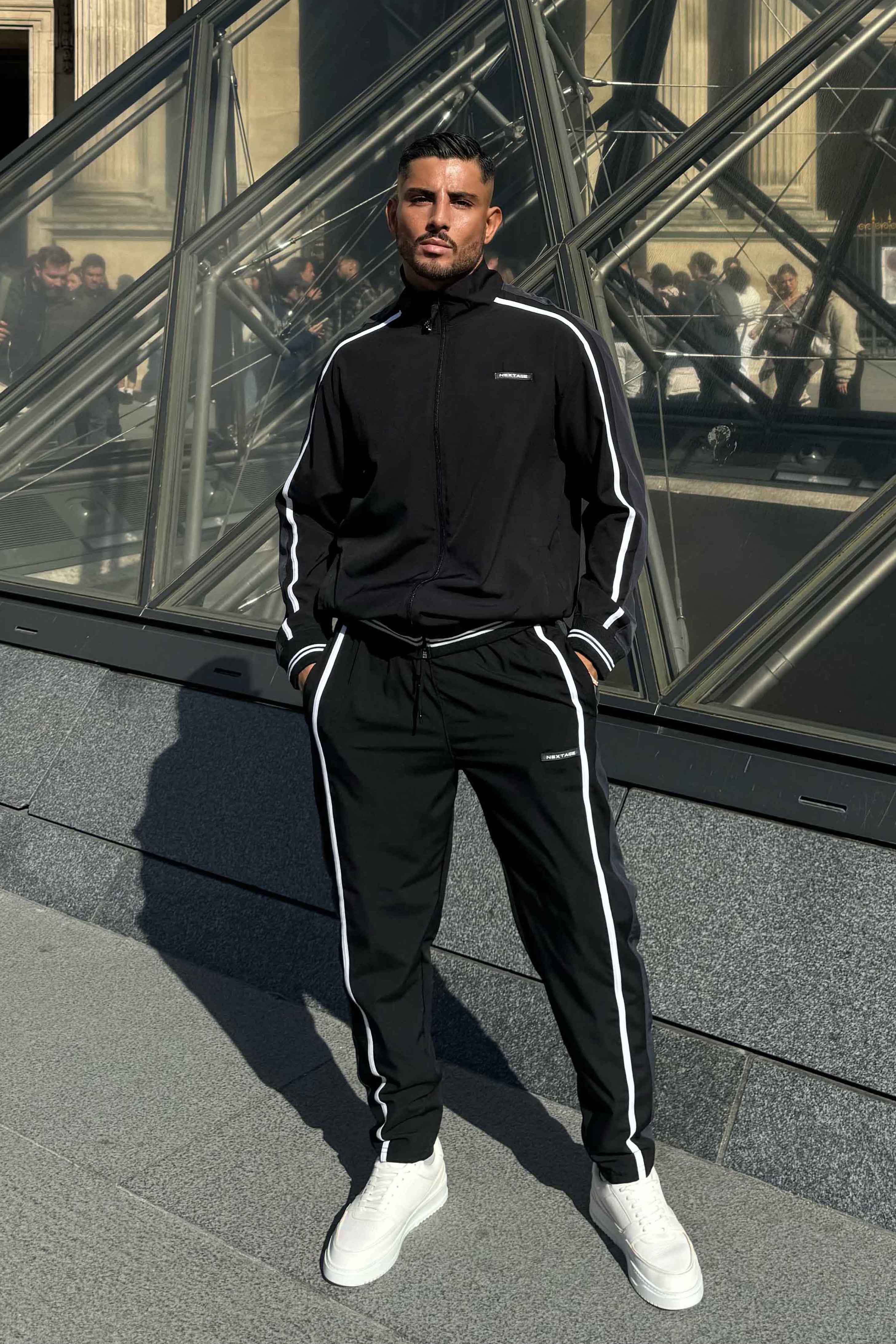 Nextage Black Identical Micro Training Tracksuit - Premium winter ...