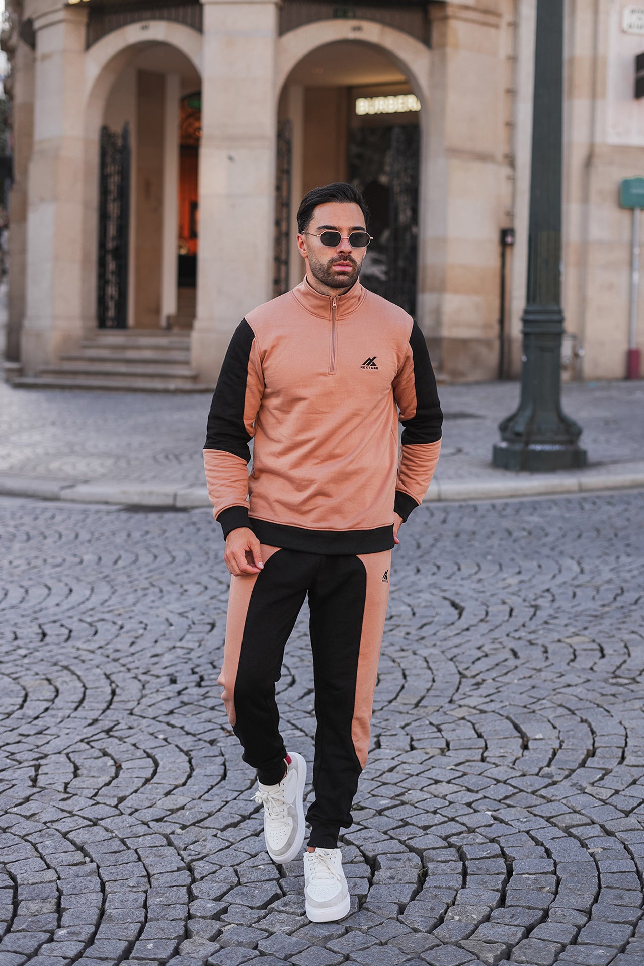 Nextage Tan Cotton Fleece Tracksuit - Polyester Fleece Tracksuit ...