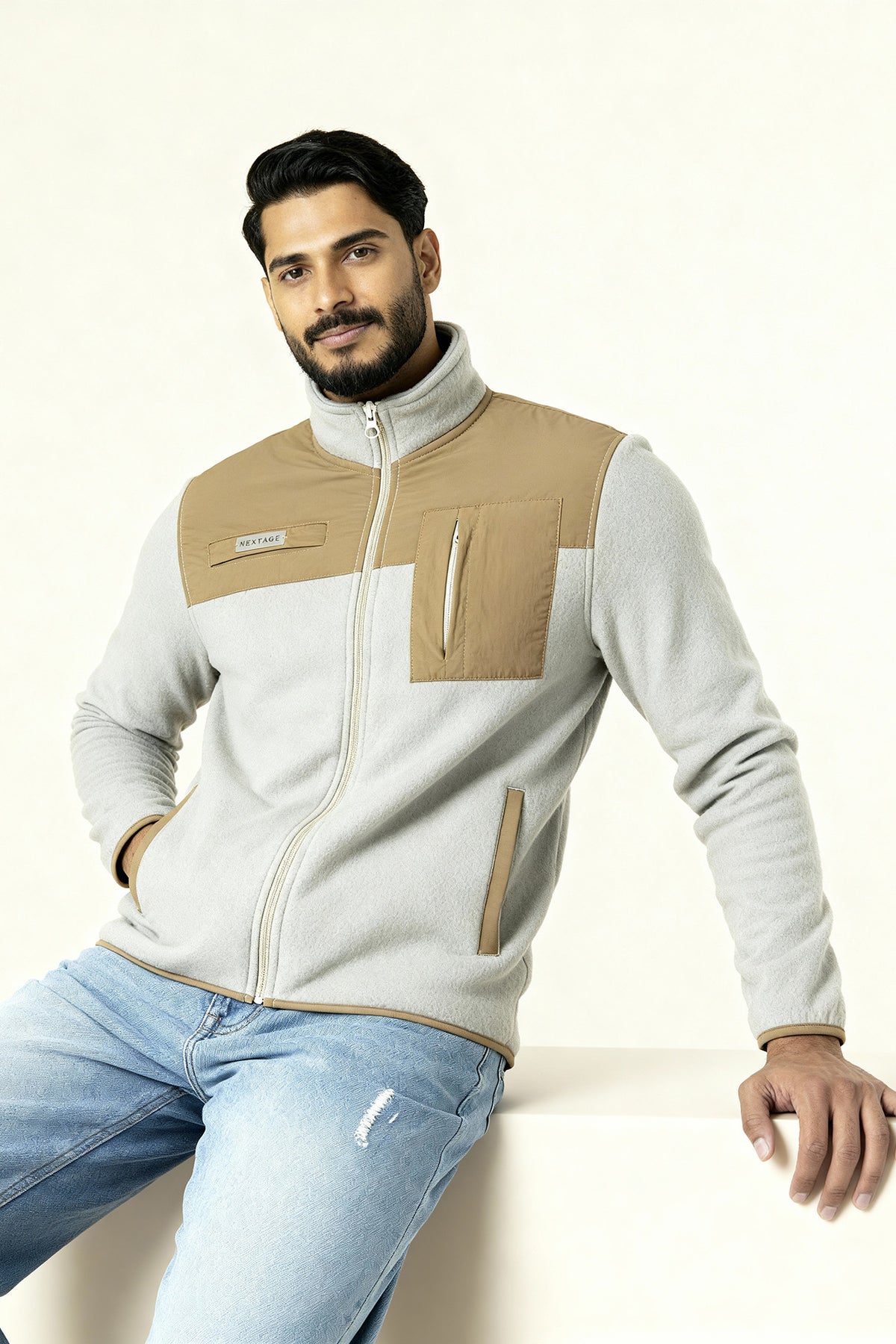 Nextage Sage Polar Fleece Jacket - Men's Jacket - Polar Fleece - Warm ...